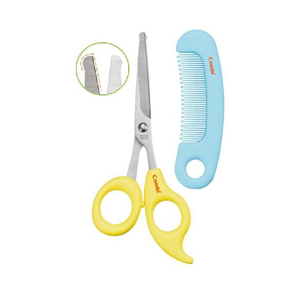 ★ベビーレーベル　お手入れ・ケアシリーズ♪★新生児から使用OKだから、早くから使えて便利。※お子さまの髪のはえ方には個人差があります。★ヘアカットアドバイス付きで、はじめてのママでも安心です。★ハサミとクシの先端は丸い形状だから安心です。★...