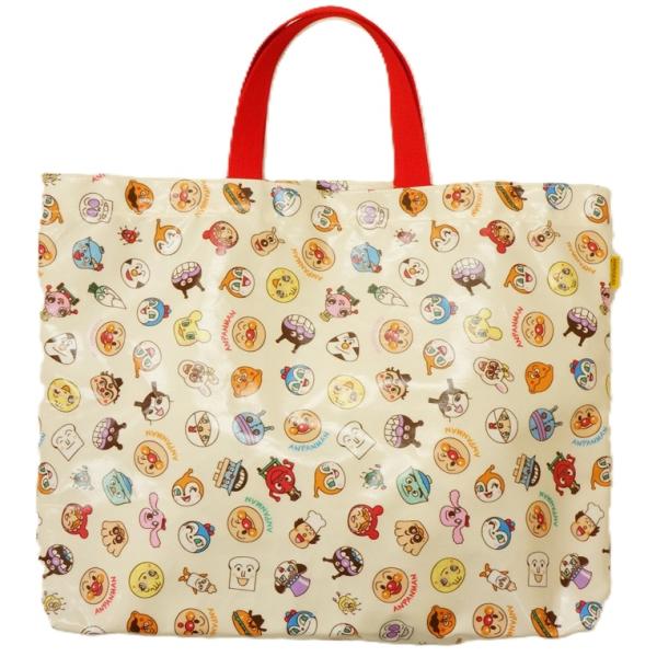 ★お稽古や通園・通学などのサブバッグに★サイズ(約)/横40cm×縦31cm×底マチ6cm　上記サイズに持ち手含まず・内側にポケット1個付いています★素材・表地/綿100％(ラミネート加工)　裏地や中綿はありません・持ち手/アクリル★日本製...