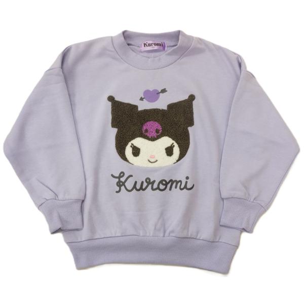 ★サンリオキャラのトレーナー　胸部分にサガラ刺繍★薄手の裏毛素材トレーナーなのでアウターや　インナーで調節して秋冬春とロングシーズン　幅広く着用頂けます★参考サイズ・90サイズ/体重13kg・95サイズ/体重14kg・100サイズ/体重16...