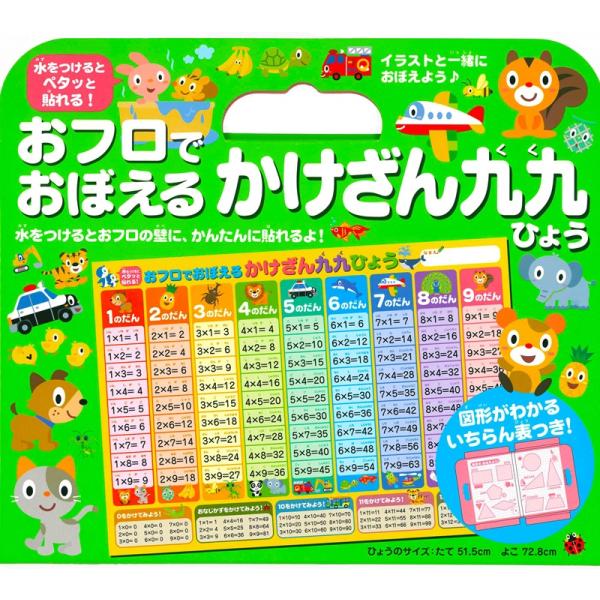 ★おふろは心も体も解放され、　同時に親子のスキンシップが図れる最高の場です★親子一緒にで遊びながら、　お子様のリラックスした脳を刺激し、　無限の力を引き出してあげてください★本品はポスタータイプになっています　シートの裏面に水やお湯を付けて...