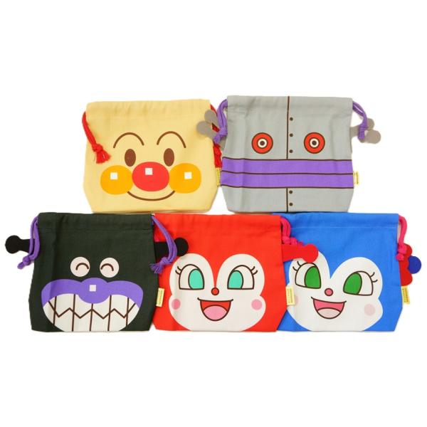 ★アンパンマンキャラのきんちゃくポーチ★コップ袋、小物入れにもお使いいただけます。★大きさ(約)/たて16cm×よこ19.5cm×底マチ6cm　製品により個体差あり、ご容赦ください★素材/綿１００％★日本製★発売元/伊藤産業(株)49920...