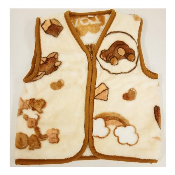 ★軽くて温かさ抜群！★家庭で洗濯もできるからいつも清潔　布団からはみ出しても寝冷えしないから安心です★商品サイズ/(約)着丈45cm×身幅43cm★赤ちゃんはスリーパー、KIDSもベストとして、　長〜くお使い頂けます。　ボア製品に付きプリン...