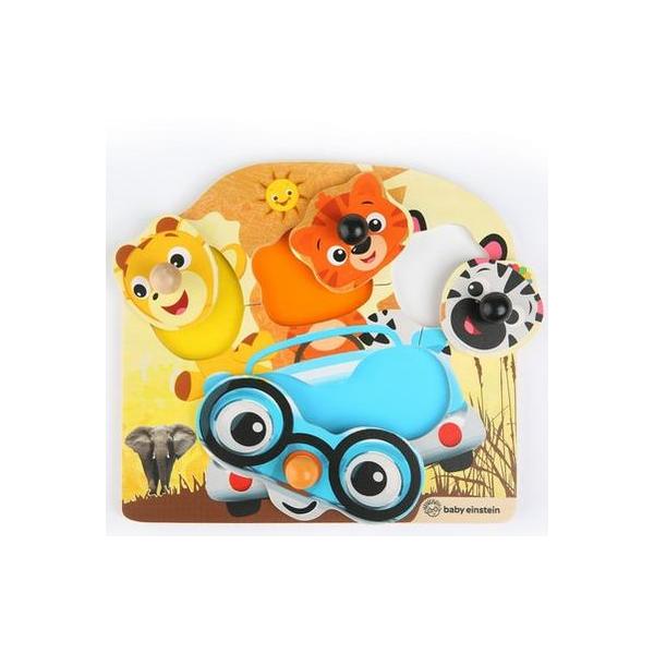 ★ベビーアインシュタインのキャラクターが　描かれた木製パズルは取っ手付きで★赤ちゃんの小さな手でも遊びやすい構造です！　パズルピースは、全部で4つ【対象年齢】12ヶ月〜【主な素材】硬質繊維板・合板・木★中国製★製造販売元/KIDSII　JA...