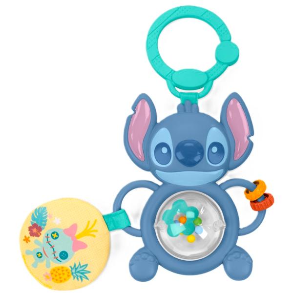 ★スティッチを振ったり、　おなかをくるくる回すとカラフルなビーズが　中でコロコロ転がります。★ビーズをスライドさせる、　ビーズチェイサーで、　手先の器用さや集中力を育みます。★カシャカシャ音が鳴る布パーツ付きで、　聴覚と触覚の発達をサポート...