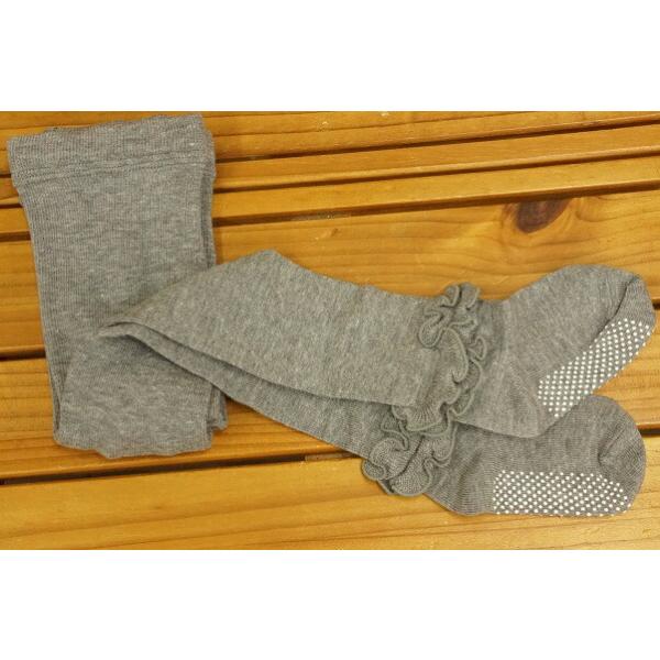 ★普段着に合わせるのも、もちろん！シンプルなので　お祝い事などの、フォーマルタイツとしても！！★ハーフパンツや、七分パンツ・オーバーパンツ　ブルマやワンピースなどの重ね着に！　無地だから、合わせやすく重宝です。★裾のフリルが可愛い女の子の柄...