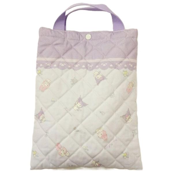 ★PCやタブレット入れとしてもOK　シューズ入れや小物入れとしても　お使いいただけます　可愛いキルティングバッグ。★内側にお名前書けるネームタグ付き★素材/表/綿　裏・中綿/ポリエステル★サイズ約/横24cm×縦30cm(持ち手除く)★中国...