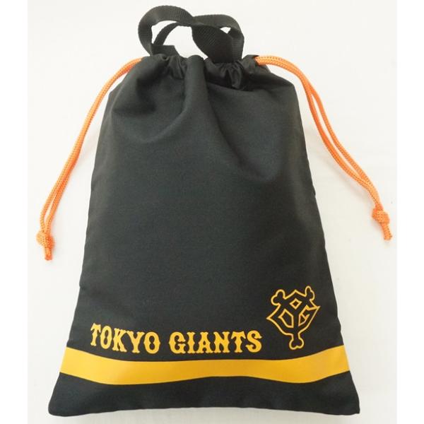 ★ブラックにオレンジカラーの　Ｇマークプリント！　カッコいいシューズバッグ★上履きや体育館シューズ　レッスンシューズ・スパイク袋などに　通園・通学・レッスン・練習・習い事などの　靴の持ち歩きに★一重の商品です、裏生地・中綿はありません。★巾...