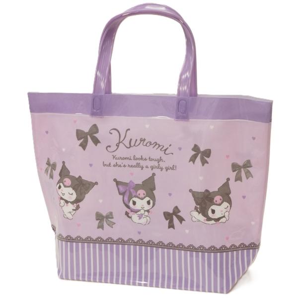 ★キャラクタービーチバッグ★中吊りポケットが付いていて小物入れにも便利です★サイズ・幅34cm×高さ26cm・底マチ23cm×11cm★素材/塩化ビニル樹脂★中国製★発売元/株式会社サンリオ※工場仕上げ時の畳みしわは良品の範疇と、　させてい...