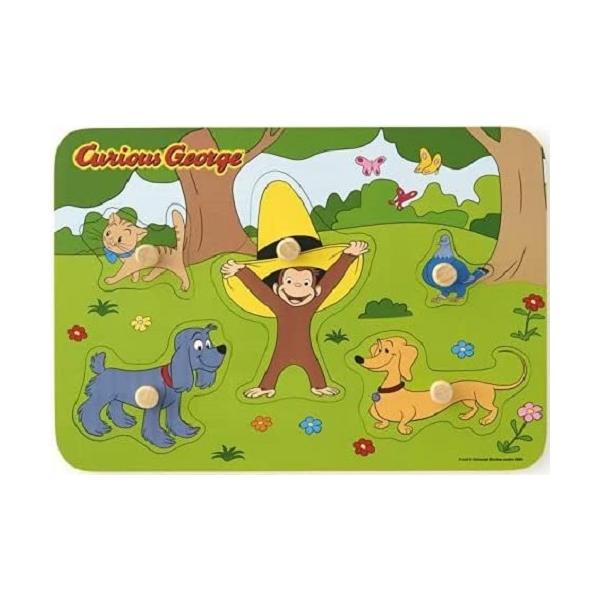 ★おさるのジョージをモチーフにした、　木の温もりあふれる木製パズルです。★ニョッキやハンドリーなど　アニメでおなじみのキャラクターを　ヒントをよく見てはめてみよう！★集中力、形の認識力、　指先の運動促進にオススメです。★サイズ/縦21cm×...