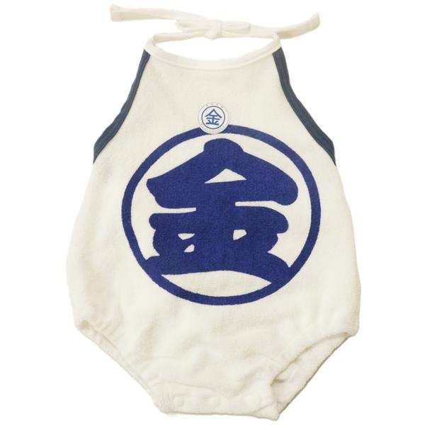 ★はだか　だいすき赤ちゃんの丸金ロンパス　むかしながらの丸金グッズで　ワクワク金太郎気分になろう！！★サイズ/身長70〜80cmくらいのお子様★品質/綿100％★日本製※モデルのくまさんの身長は約50cmです　ぬいぐるみは商品には含まれませ...