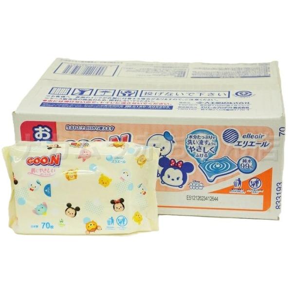 ★本商品は詰め替え用のケース販売品です。★エリエールでおなじみ大王製紙の　グ〜ン（GOON）おしりふき★純水99%おしりふき★水分たっぷりで洗い流すようにさっぱり！★衛生的で赤ちゃんの　手や体拭きにもお使い頂けます。★1枚当たりのサイズ/1...