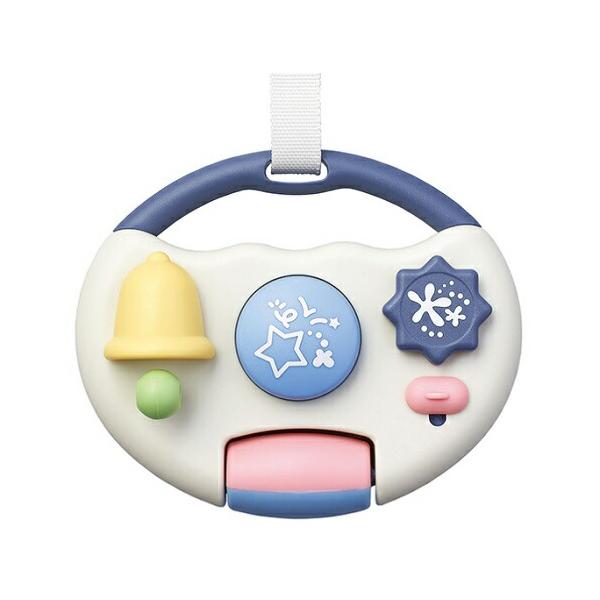 ★2ヶ月頃からお使いいただけます★おでかけが楽しくなる！　指先遊びがいっぱいのミニボード★押す、回す、つまむなどの指先遊びがついています★面ファスナーでベビーカーやベビーベッドなどに　簡単に取り付けられます。★乾電池不要★抗菌加工でおでかけ...