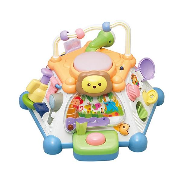 ★赤ちゃんの学習能力を引き出す最初の学びに。　楽しい指先遊びが脳を刺激し発育を促します。★「さわる」「つまむ」「回す」…など指先を使う仕掛けに、　音や光、アクションが加わり視覚、聴覚、触覚を刺激します。　夢中になって遊んでします楽しい知育玩...