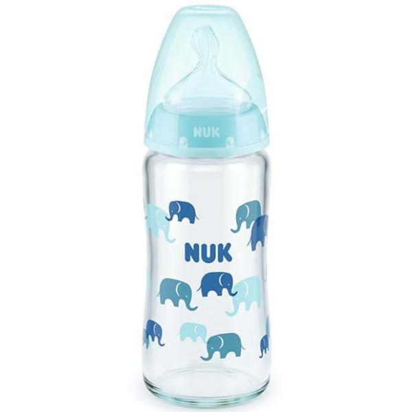 ★NUKの哺乳びん★お手入れ簡単広口タイプ★ミルク作りに便利な適温確認目盛り付き★赤ちゃんのお口の中で柔軟にカタチを　変えるニップルはまるでままのおっぱい　ミルクの消化やお口のフィット感、　げっぷ予防を考えたやさしい機能が充実★授乳時の乳首...