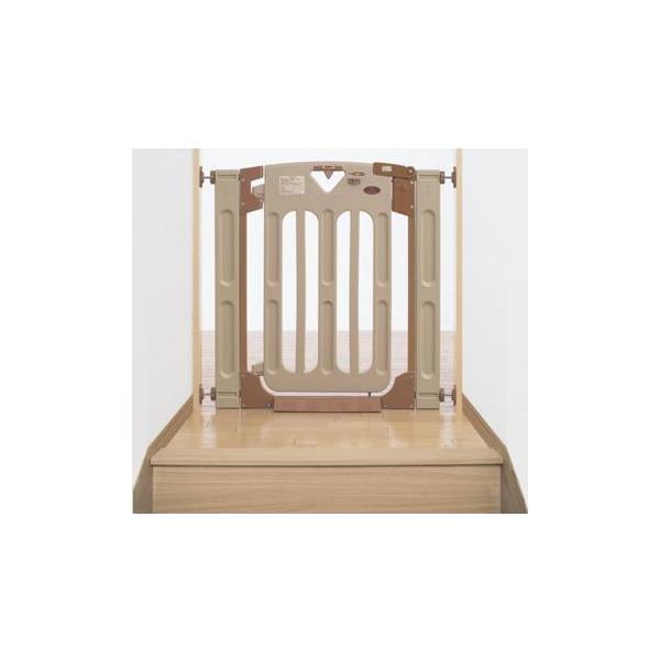 ★階段上でも安心して使えるスマートゲイトプラス★階段などの危険な側に開かない片開きドア。★上下のダブルロックに、　安心ロック+ロックカバー付きでより安全に。★足元のつまづきを防ぐステップカバー付き。★ペット用ゲートとしても大変好評を得ており...