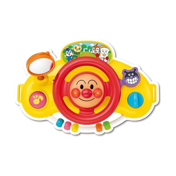 ★メロディ・おしゃべり・光と、遊びがいっぱいのハンドル!★ベビーカーでも、お部屋でも場所を選ばずに遊べます。★ベルト位置が選べるので、　前にバーがないタイプのベビーカーにも取り付け可能です。★アンパンマンのお鼻を押すと効果音やおしゃべりが楽...