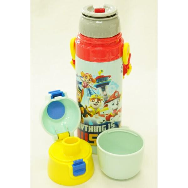 ★ステンレス製２ＷＡＹボトル★ダイレクトで、コップで、　簡単に使い分けができます。★氷が入れやすい広口タイプです(直径44mm)★ダイレクトキャップ使用時は保冷専用です　お子様でも開けやすい簡単オープンプッシュボタン。　不注意によるキャップ...