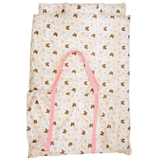 ★保育園・幼稚園でのお昼寝用や、　おでかけ先でのお昼ねなど、　収納袋付きで移動に便利なふとんのセットです！★持ち運びに便利な手さげバッグつき★カバーリングタイプお昼寝7点ふとんセット★カバー類はご家庭でお洗濯していただけます　各中芯は汚れた...