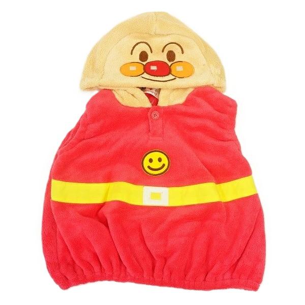 ★それいけ！アンパンマンルームウェアベスト♪★秋冬に適した、フリース素材のあったかベスト★かぶりタイプのベストだから、　パジャマの上や長袖Ｔシャツの上に　さっとかぶってふわふわもこもこ可愛く変身ベスト　お風呂上りや寝冷え防止、　寝起き時に重...