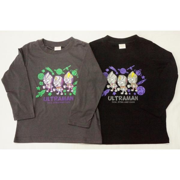 ULTRAMAN SERIES by PansonWorksウルトラマンシリーズbyパンソンワークスウルトラマンコラボＴシャツ3体のウルトラマンと惑星のプリントULTRAMAN TIGAウルトラマンティガULTRAMAN DYNAウルトラマ...