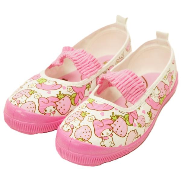 ★マイメロディの上履きです ★習い事の時や通園に。★参考サイズ/2E★材質・アッパー部分/綿・ポリウレタン・底材/PVC(ポリ塩化ビニル)★洗濯機・乾燥機の使用はお控えください★原産国/日本★発売元/アサヒシューズ株式会社上靴　うわばき　バ...