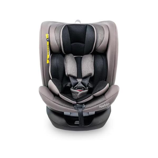 UN ECE R129/03適合の新生児（身長40cm）〜12歳頃（身長150cm）までロングユースのチャイルドシート。大型L字台座は座席にしっかりと固定できるので衝撃の吸収と360度回転時にも車の座席に干渉しないのでラクラク回転。ISOF...