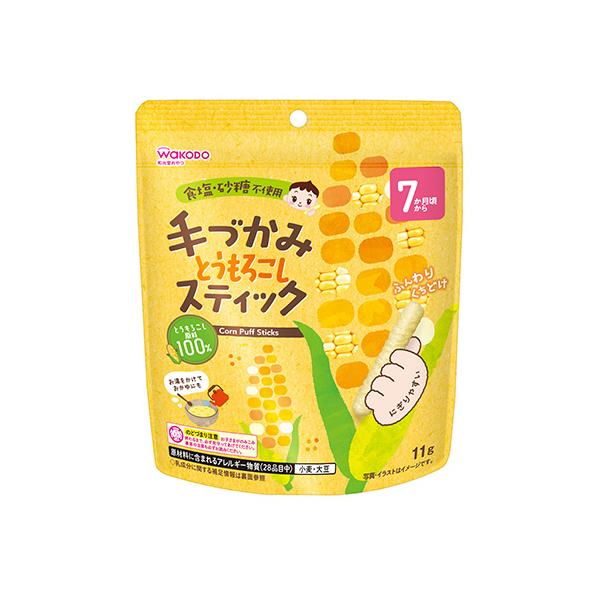 素材そのままの味わいを活かしたおやつです。ふんわり軽い口どけ・手づかみしやすいスティック状で、はじめてのおやつにぴったりです。とうもろこし原料100％使用。食塩・砂糖不使用で素材そのままの味わいを活かしたおやつです。ふんわり軽い食感で口どけ...
