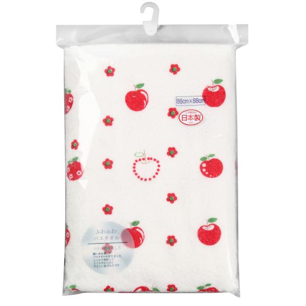 とてもやわらかく、肌にやさしいバスタオルです。赤ちゃんのことを考えて、ガーゼに使用する細い糸を使用しています。パイルを長くし、吸水性に優れています。サイズ：88cm×88cm生地の織りから、縫製まですべて国内で加工していますので、安心してお...