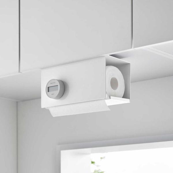 ・ブランド：YAMAZAKI（山崎実業）/日本・ジャンル：キッチンペーパーホルダー・主な素材：スチール 粉体塗装（本体）/シリコーン（ストッパー）・生産国：中国・サイズ：約W260xD130xH165mm・重量：約1200g・耐荷重：約1k...