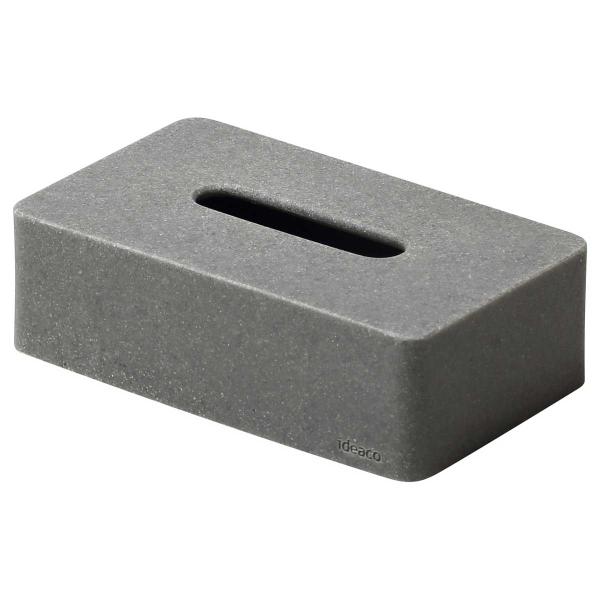 ・ブランド：ideaco（イデアコ）/日本・ジャンル：ティッシュケース・主な素材：天然石/ポリエステル樹脂/シリコン（滑り止め）・サイズ：約W200xD120xH65mm・重量：約750g・対応サイズ：幅190x奥行110x高さ40mmまで...