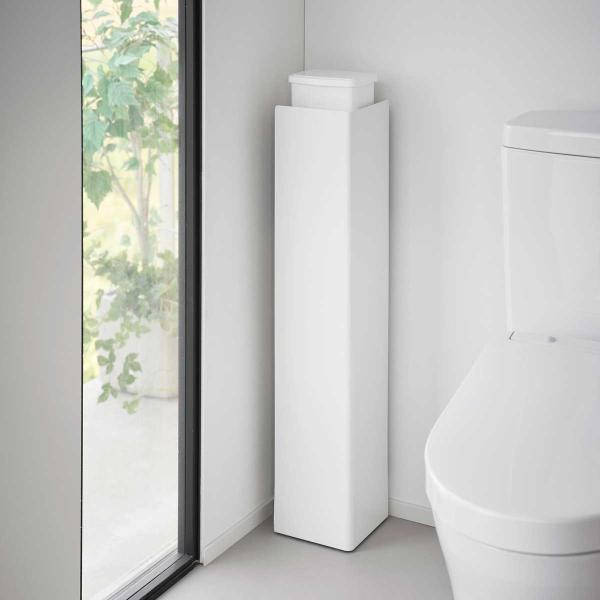 ・ブランド：YAMAZAKI（山崎実業）/日本・ジャンル：トイレ収納・主な素材：スチール 粉体塗装（本体）/ナイロン（キャスター）・生産国：中国・サイズ：約W160xD160xH805mm（キャスター含む）・内寸サイズ：約W158xD158...