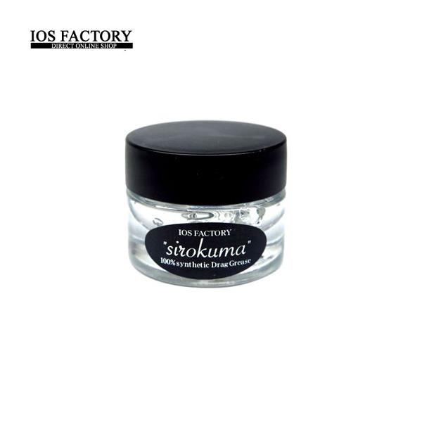IOS FACTORY/アイオーエスファクトリーしろくまドラググリス◆主な成分：オリジナル100%化学合成ギアグリス（危険物第4類第4石油類該当）◆主な使用用途：淡水、海水用の小型リール〜大型リールのドラグまで全て対応＜スピニングリール＞全...