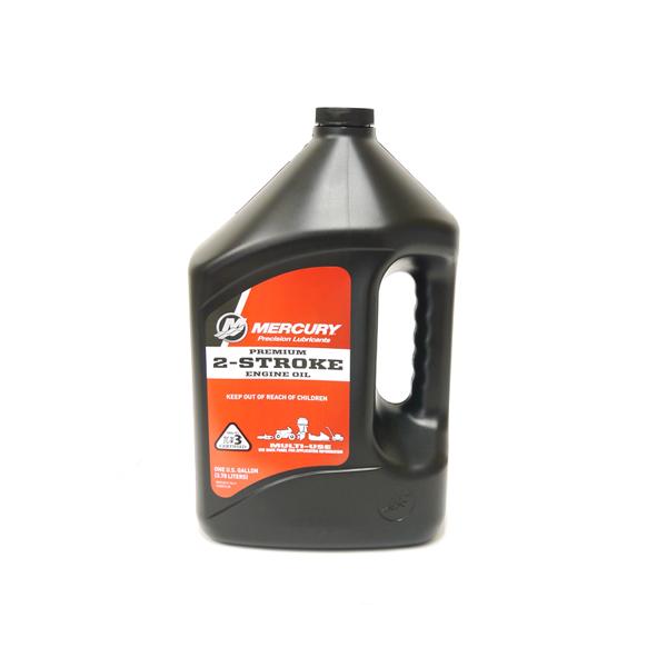 マーキュリー　2ストローク船外機オイル　プレミアム　■容量：3.78L■2サイクルオイル　MERCURY社純正2サイクル船外機用プレミアムオイルです。TC-W3規格をクリアしたオイルは、マリーンエンジンの過酷にも適合できるように設計されてい...