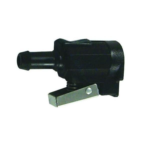 QUICK SILVER/クイックシルバーフューエルホース用コネクター　[22-13563Q3]◆対応ホース：内径5/8インチ(8mm)◆対応：エンジン側マーキュリー船外機の純正ガソリンホースのコネクターです。