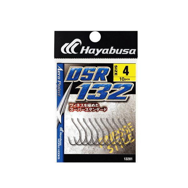 ハヤブサダウンショット　DSR132■入数：10★ダウンショットフックの決定版　オールラウンドに使用出来るクセのないスタンダードフック