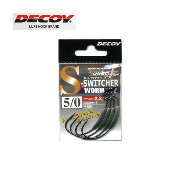 DECOY/デコイ S-スイッチャー◆サイズ：＃2,＃3,＃4,＃5◆重さ：0.5（＃2）,1.0（＃3）,1.5（＃4）,2.2（＃5）g◆入り数：各４本★安定したスイミング姿勢を保ち、捕食スイッチを入れるS字アクションも演出。「Sスイッ...