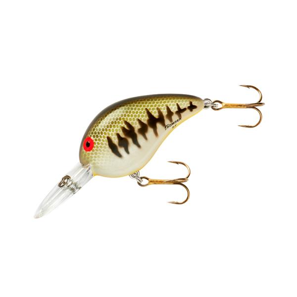 ボーマーファットA　BMB06F■LENGTH：5.72cm■WEIGHT：17g■TYPE：floating■HOOK：#4■DEPTH：8-10ft高浮力と高剛性を備えたファットボディーのクランクベイト。ワイドウォッブリングアクションと...