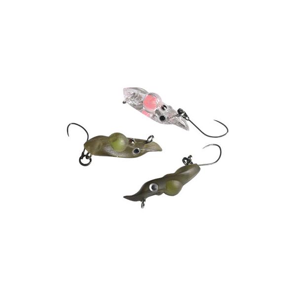 光る！コイカちゃん●LENGTH ：24mm●WEIGHT：0.6g●TYPE：シンキング●HOOK：ヴァンフックSP-11F♯10●RING：黒♯0 ×1「光る！コイカちゃん」は、既存の優秀なルアー達でも口を使わせ切れない状況に焦点を当て...