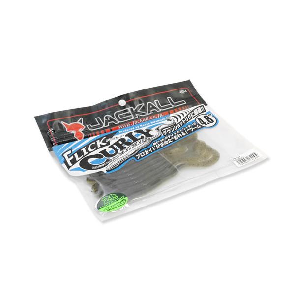 JACKALL/ジャッカルFLICK CURLY/フリックカーリー◆サイズ：4.8インチ◆入り数：8本入★琵琶湖での年間ガイド日数が約250日を超える稼働日数を誇る、平村尚也プロデュースのカーリーテールワーム。誰が使ってもバイトが得られるを...