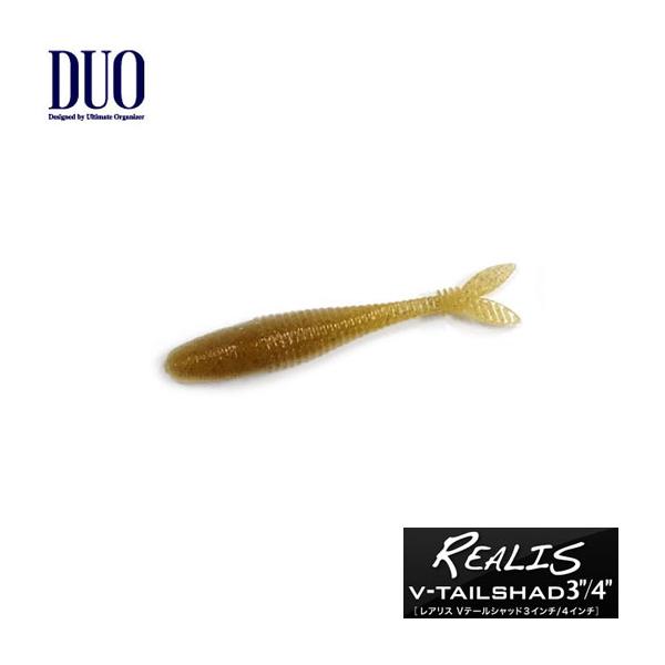 DUO/デュオREALIS V TAIL SHAD/レアリス　Vテールシャッド◆サイズ：4inch◆入り数： 7本★ソルトマテリアルの配合比率を徹底追及。ワーム本体が持つ反発力とボディに施された様々な表面加工がもたらす絶妙な水噛みで、各水圧...