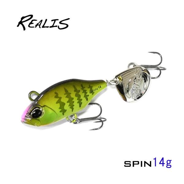 DUO/デュオREALIS SPIN/レアリス　スピン◆サイズ：40mm◆重さ：14g◆フックサイズ：＃10★縦横無尽のフィールド攻略！ バスの捕食本能を刺激するテールスピン系プラグが登場！陸っぱりからボートまで、広範囲のフィールドリサーチ...