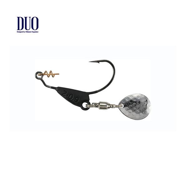 DUO/デュオREALIS SPINHOOK/レアリス　スピンフック◆Weight：0.9g・1.8g◆Hook：#2・#1・＃1/0◆入数：3本★ユラキラアピール効果抜群！！巻いて良し！落として良し！