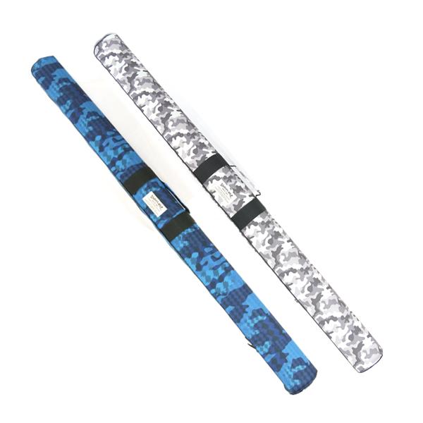 ウォーターランドロッドキャリーケース　Mサイズ■全長136cm、直径9cm■カラー：ブルーカモ、ライトグレーカモウォーターランドのロッドキャリーケースは複数のロッドを持参する遠征釣行に最適なお手軽ケース。セミハードタイプなので、車での移動時...