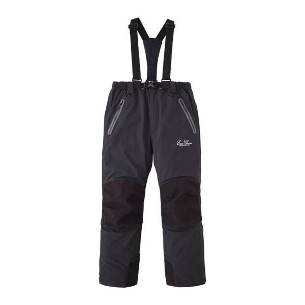 エバーグリーンEG ストレッチ ロングパンツ◆サイズ：S，M，L，LL，3L◆カラー：ブラック, ダークグレー★体の動きを妨げない快適レインパンツ。2.5レイヤー防水透湿4WAYストレッチ機能素材採用により、釣りの動作等の体の動きを妨げず快...