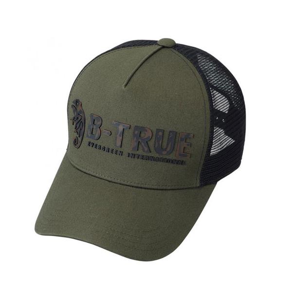 エバーグリーンビートゥルー　ラバーロゴメッシュキャップ◆サイズ：フリー★マーブル模様のラバーロゴが映えるメッシュキャップ。