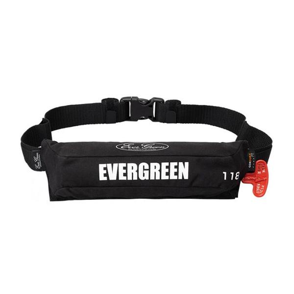 エバーグリーンEGライフベルトミニ　自動膨張式　桜マーク　Type-A◆カラー：EGブラック・モードグレー/ブラック★ライフベルトミニは、コンパクトで軽量なボディが特徴の腰巻型自動膨脹式救命胴衣です。体への接地面積が小さいため小柄な女性から...