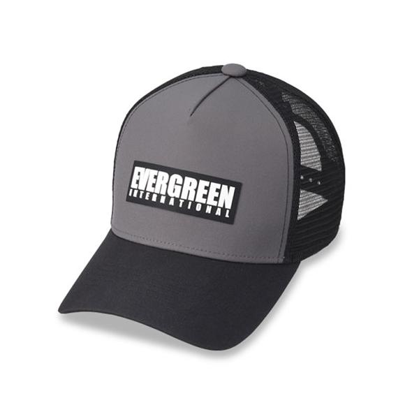 エバーグリーンEGトラッカーキャップ◆サイズ：フリー(One Size fize all)★ブラック×アースカラーのコントラストが映えるトラッカーキャップ。