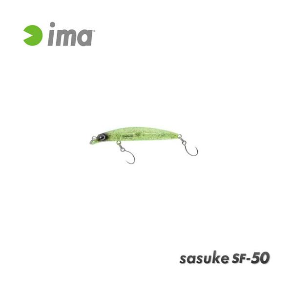 ima/アムズデザインsasuke SF-50◆全長：50mm◆重量：1.5g軽量ジグヘッドタックルでそのまま使える！マイクロベイトライクな小型かっとびミノー!ソフトベイトとの併用で小型魚攻略の可能性∞!小さい魚には小さい道具。冬に旬を迎え...