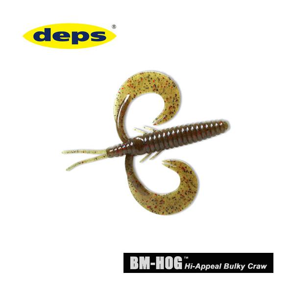 deps/デプスBM-HOG/BMホッグ◆サイズ：5inch ◆入り数：4本入り★巨大なカウンターウィングが特徴的なBM-ホッグは、存在感溢れるシルエットと激しい水流撹拌作用で力強い波動を放つハイアピールクローです。高比重マテリアルのバルキ...