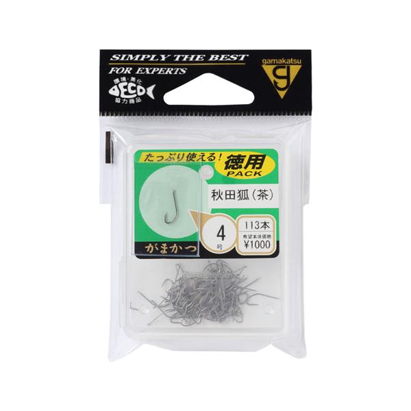 がまかつ66619 ザ・ボックス 秋田狐 茶■入数：113本（3号〜5号）、106本（6号・7号）★全体にスリムに設計したベストセラー狐型です。ハエやモロコはもちろん、餌取りの名手、ベラやハゲ釣りにも威力を発揮します。